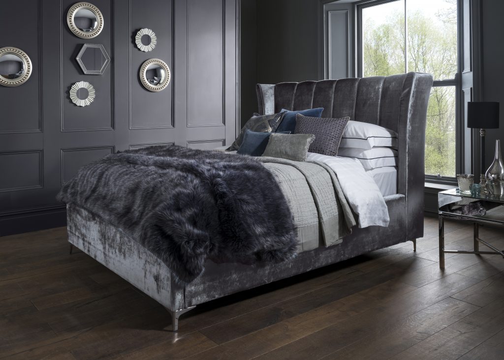 Manhattan Titanium King Size Bed - Pay Weekly Carpets